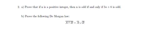 Solved A Prove That If N Is A Positive Integer Then N Chegg