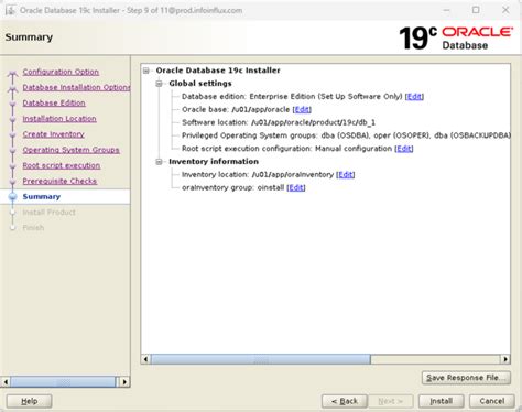 Install Oracle 19c On Linux Info Influx