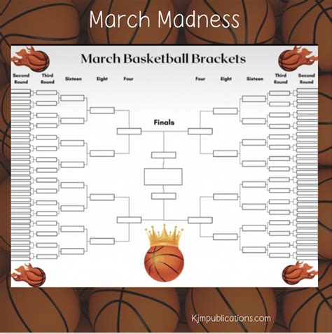 Printable Basketball Brackets Etsy Printable Valentines Day Cards