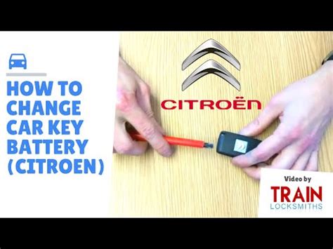 How To Replace The Battery Of A Citroen Key Citroen Citroen Various
