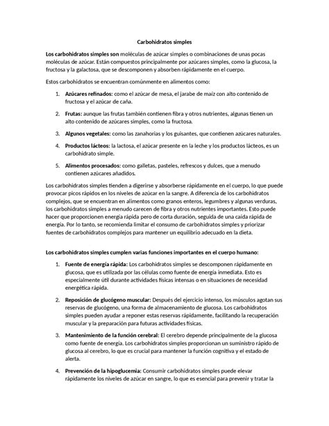 Tipos De Carbohidratos Y Lípidos Apuntes De Biología Docsity