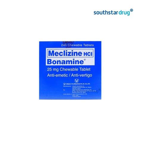 Bonamine 25 Mg Chewable Tablet 20s Lazada Ph