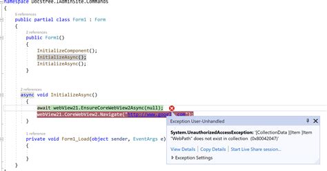 webview2 not working microsoft qanda