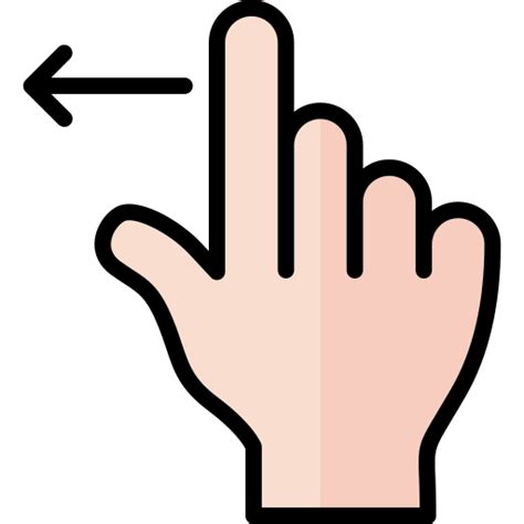 Swipe Left Generic Outline Color Icon