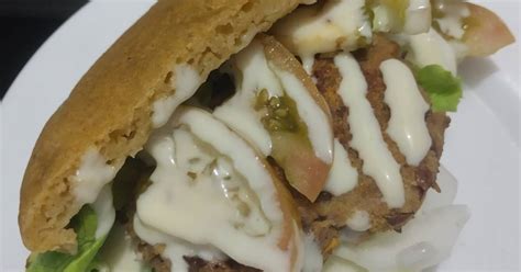 Sándwich🥪de Vegetales🥙con Patties🍔de Frijol🫘y Soja🥯texturizada🥙 Receta