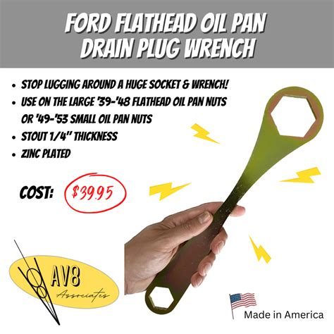 Flathead Ford Oil Pan Wrench Gear Drive Speed And Custom