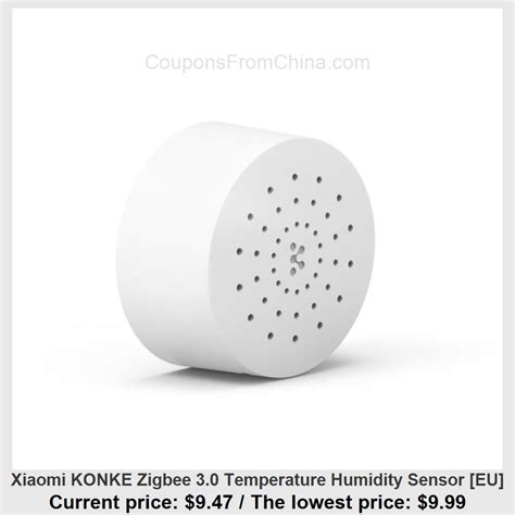 Xiaomi KONKE Zigbee 3.0 Temperature Humidity Sensor [EU] for 9.47 USD ...