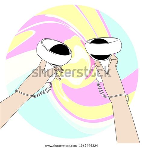 Holding Vr Controller Over 399 Royalty Free Licensable Stock