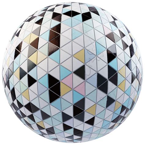 Blenderkit Download The Free Blue Gray And Black Triangle Pattern