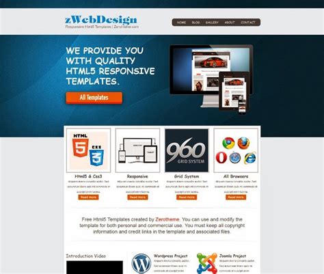 70 free responsive html5 css3 templates webprecis