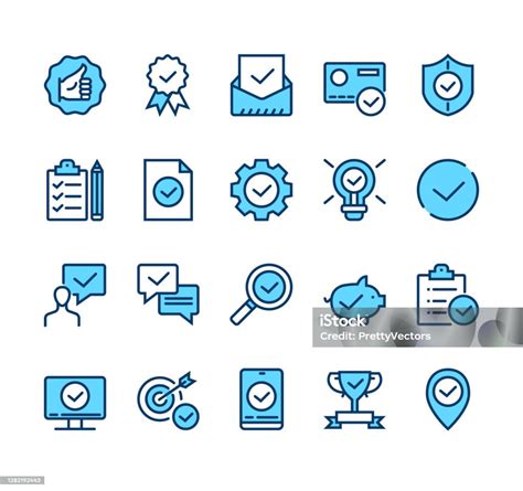 Approuvez Lensemble Isolé Dicône De Pictogramme Web De La Ligne De