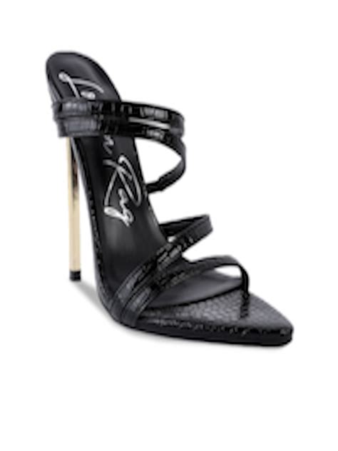 Buy London Rag Black PU Party Block Pumps Heels For Women Myntra