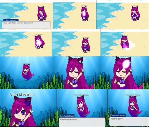 Cure Macaron Mermaid Transformation By A Meow Zing5120 On Deviantart