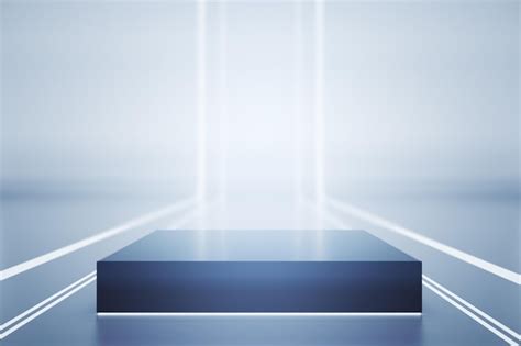 Premium Photo Dark Rectangular Pedestal