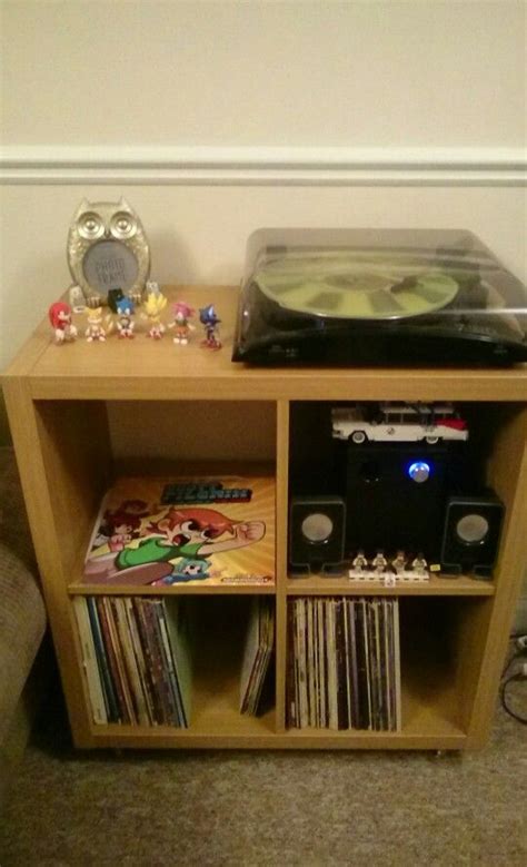 Record Storage From Ikeas Kallax Range Kallax Ikea Record Storage