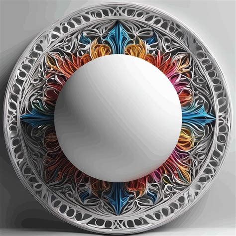 Premium Vector Abstract Background Of White Circle And Sphereabstract Background Of White