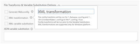 config transform in release when using azurermwebappdeployment · issue