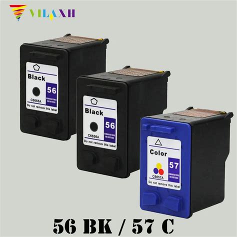 Vilaxh 56 57 Compatible Ink cartridge Replacement for HP 56 57 for ...