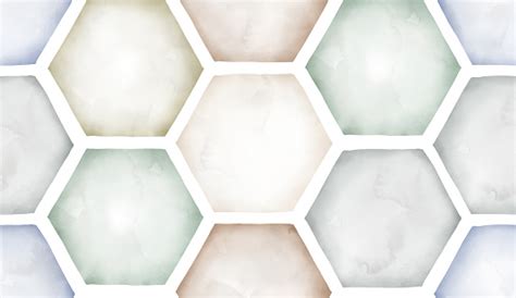 수채화 기하학적 허니콤 매끄러운 패턴 파스텔 컬러 벽지 육각형에 대한 스톡 벡터 아트 및 기타 이미지 육각형 타일 개념 Istock