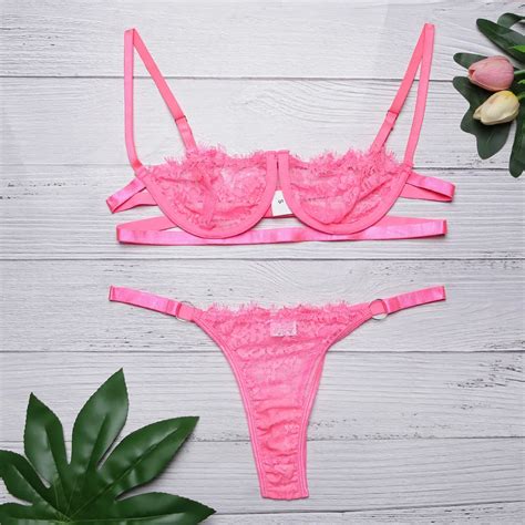 Sexy Frauen Unterwäsche Dessous Transparent Bh Spitze Unterwäsche Bh Und Panty set Darilo