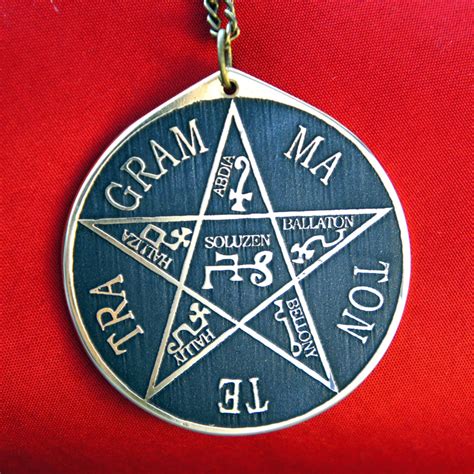 Tetragrammaton Solomon Seal Kabbalah Amulet Pendant