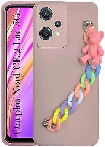 Jkobi OnePlus Nord CE 2 Lite 5G Back Cover For Girls Case With Bracelet Wrist Hanging Chain