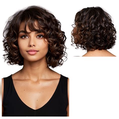 Download Curly Hair Bob Cut Png Vvq