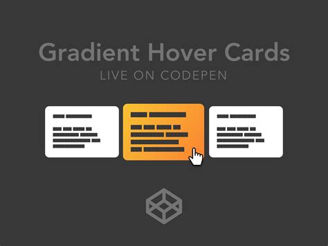 gradient hover cards by bradley taunt on dribbble