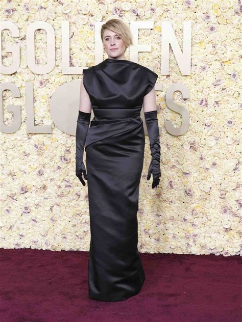 Greta Gerwig At Golden Globe Awards 2024 • Celebmafia