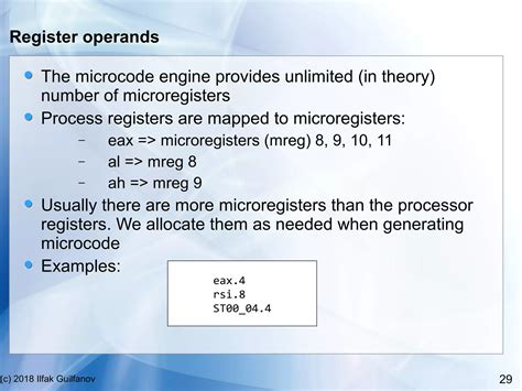 Ilfak Guilfanov Decompiler Internals Microcode Rooted2018 Ppt