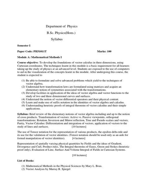 Bsc Syllabus Pdf P N Junction Laser