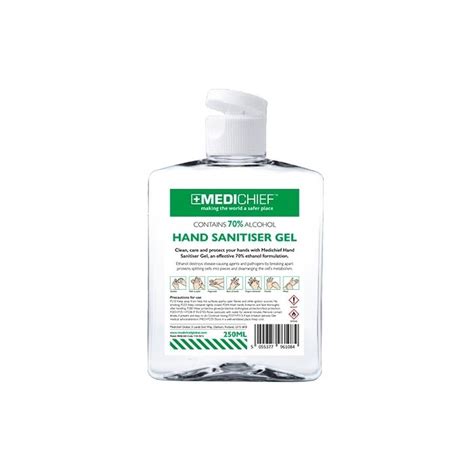 Medichief MHG250 Hand Sanitiser Gel 250ml The Safety Centre