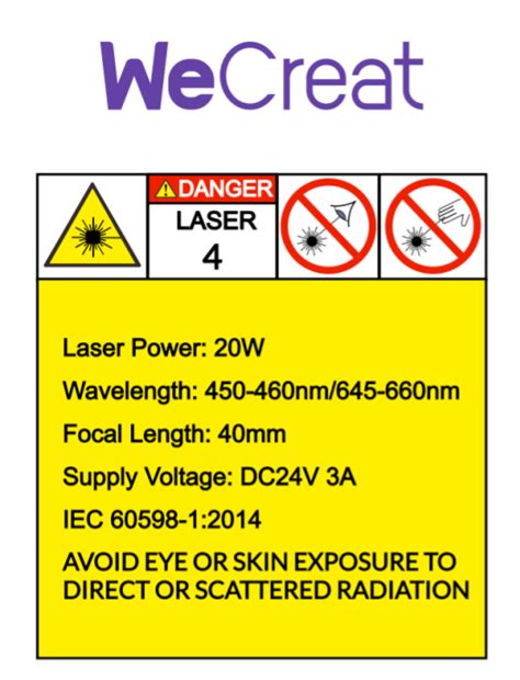 Wecreat Vision Laser Safety Program Wecreat Support