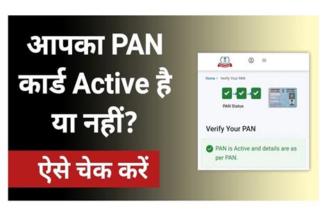 Pan Card Active Or Inactive Check 2023 कैसे चेक करें आपका पैन कार्ड