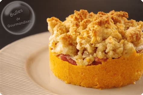 Crumble De Courge Butternut Au Parmesan Bacon Et Oignons Bulles De Gourmandises