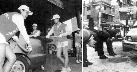 김명환의 시간여행 124 수단 방법 안 가렸던 주유소 판촉전 치어리더·모델 고용해 고객 유혹도