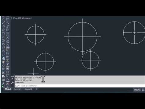 Autocad Associative Centerlines Draw Center Line Of Circle With Lsp