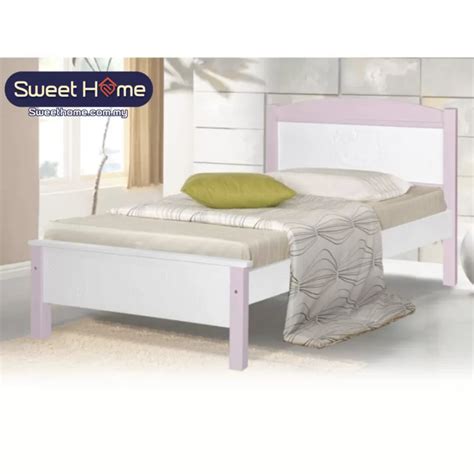 Single Super Single Wooden Bedframe Atn 8251whp 3ft 35ft Malaysia