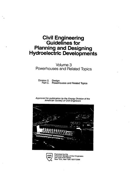 Civil Engineering Guidelines For Planning And Designing Hydroelectric