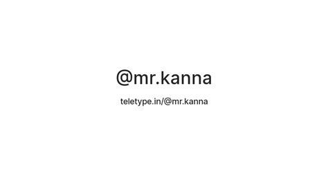 Mrkanna — Teletype