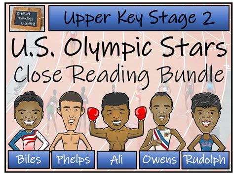UKS2 U S Olympic Stars Reading Comprehension Activity Bundle