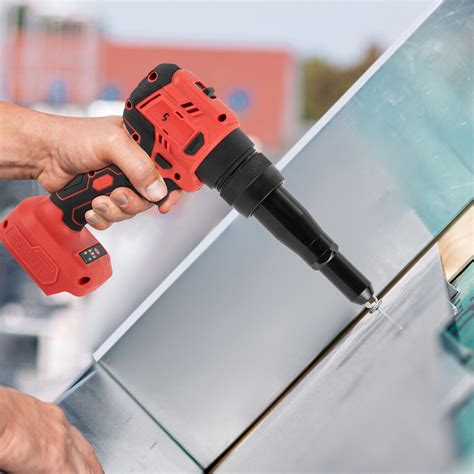 Electric Rivet Gun Tool Set Cordless Brushless Rivet Tool Kit