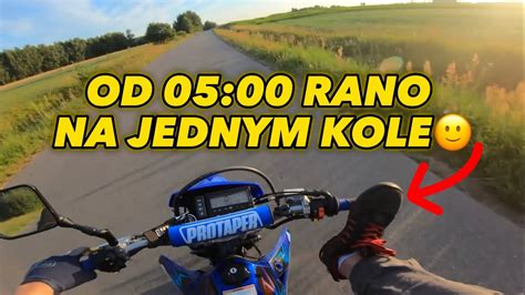 10 MINUT JAZDY NA JEDNYM KOLE PORANEK NA SUPERMOTO SUZUKI DRZ400