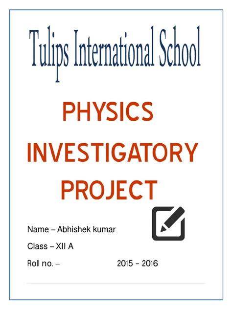 Physics Investigatory Project Abhishek Class Xii Pdf Electromagnetic Induction Magnetic Field