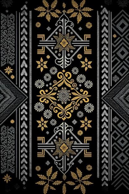 Premium Photo Nordic Pattern Illustration Design