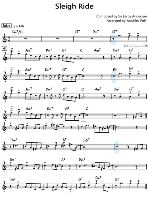 Sleigh Ride Sax Alto Pdf