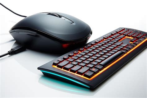 Premium Ai Image Productivity Essentials Notepad And Mouse Isolated