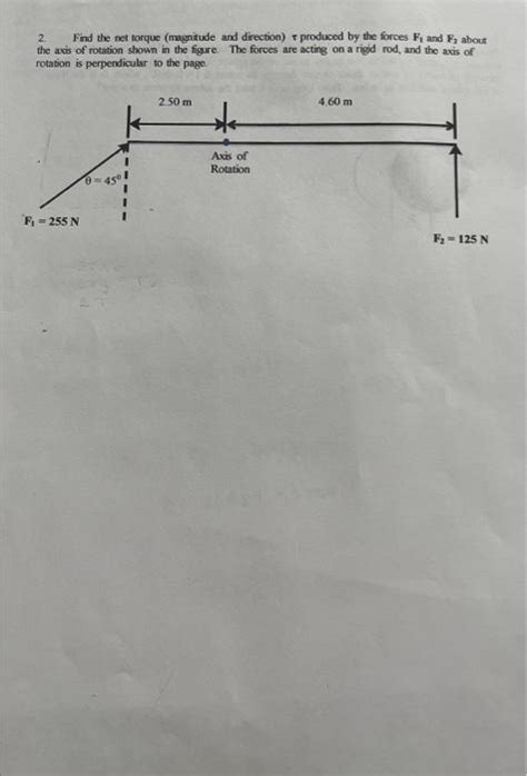 [solved] 2 Find The Net Torque Magnitude And Direction