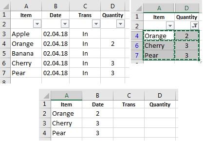 Excel Copy Paste Including Hidden Columns Stack Overflow