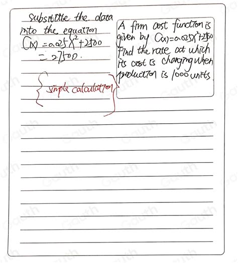 Solved A Firm Cost Function Is Given By Cx0025x22500 Find The